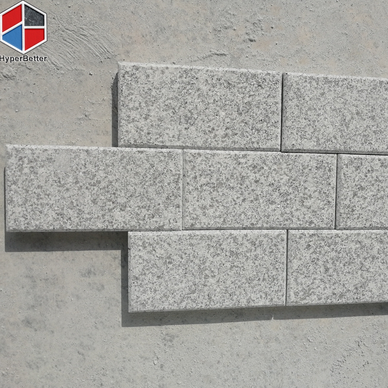 Gray granite chamfer edge flamed paving stone | Directly from China