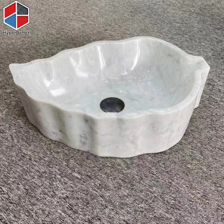 Carrara marble leaf sink - Hyperbetter-Your reliable stone supplier ...