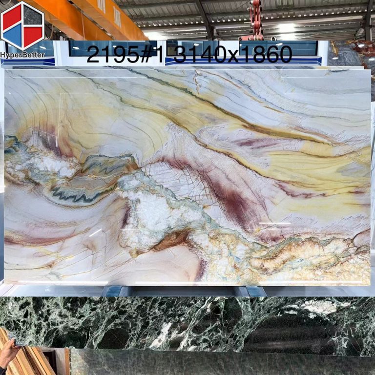 Rainbow quarzite slab - Hyperbetter-Your reliable stone supplier from China